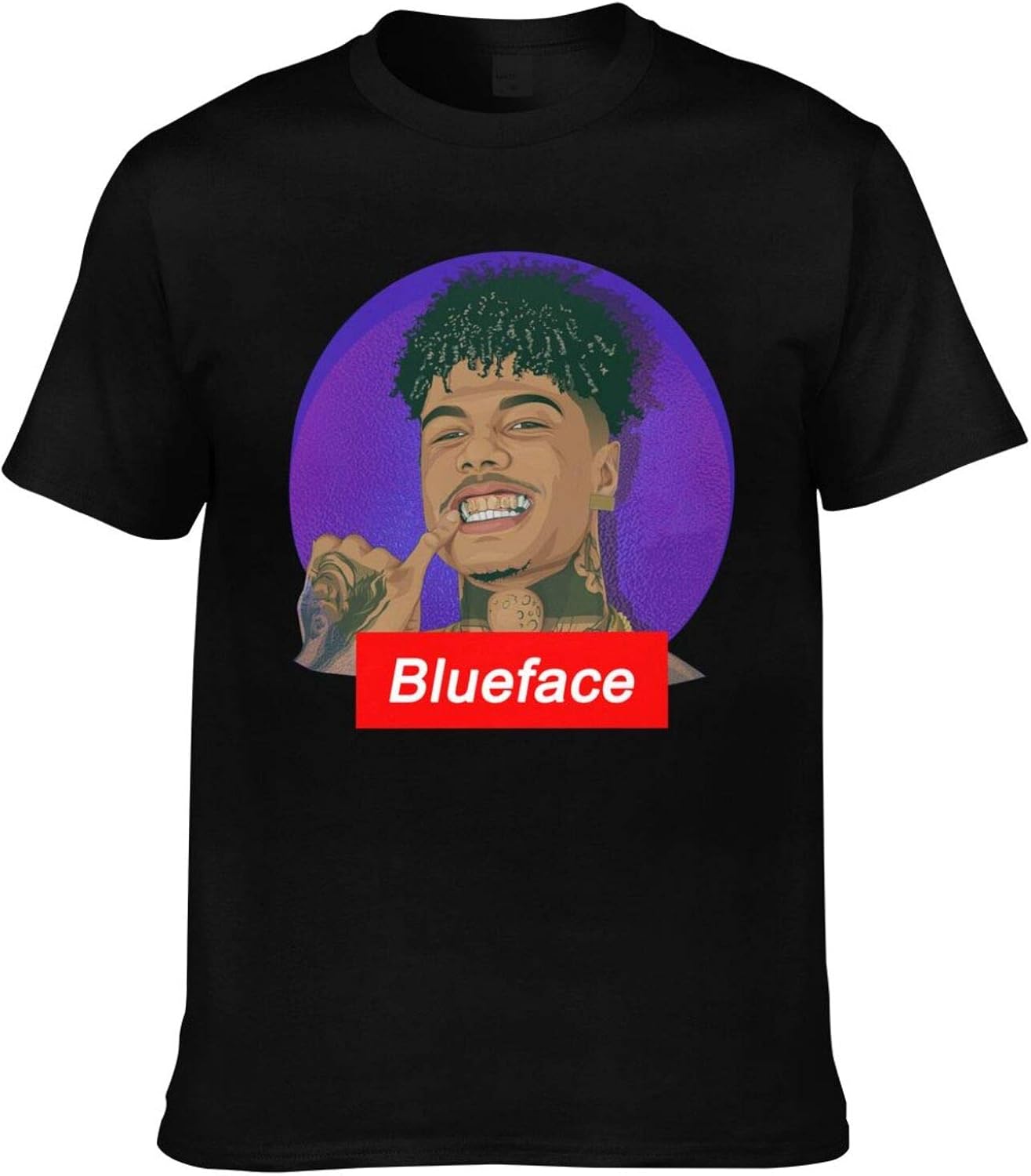Blueface Creative Men's Basic Short Sleeve T-Shirt O Neck Shirts Tops ...