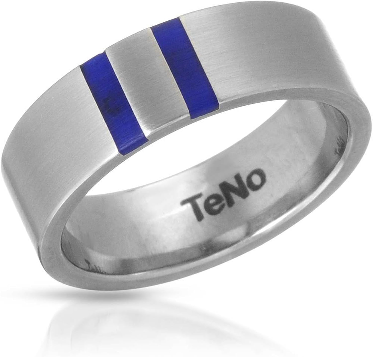 Amazon.com: TeNo Stainless Steel Band Ring.: Jewelry