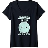 Amazon.com: Moopsy Is Life And Also Death (Light Text) T-Shirt ...