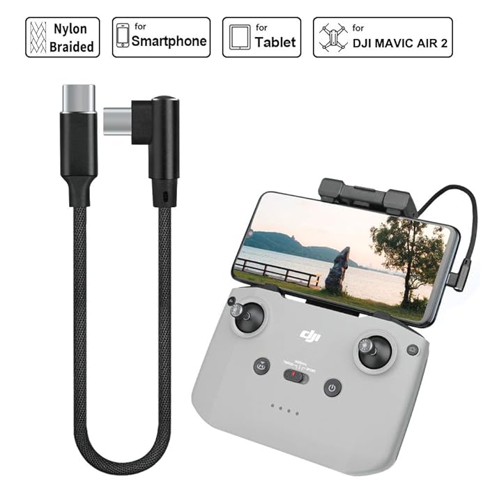 Buy O'woda Mavic Air 2S Type C to USB C OTG Cable Phone to Remote ...