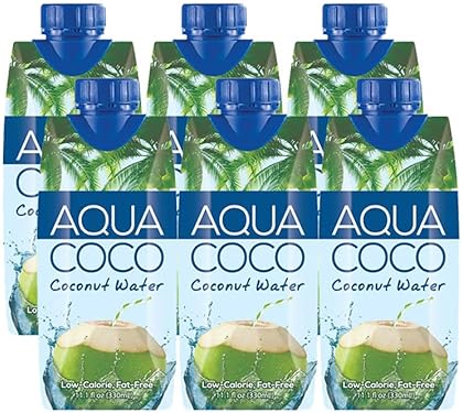 سعر Aqua Coco 100% Natural Coconut Water 330ML (Pack of 6) فى الامارات ...