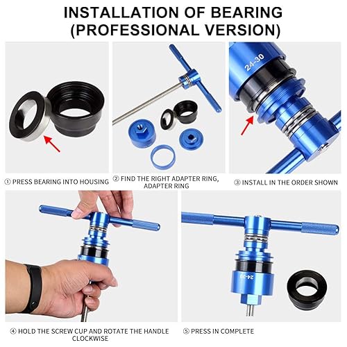 Halfords Bottom Bracket Tool Removal Tool Kit Professional Bike Bottom ...