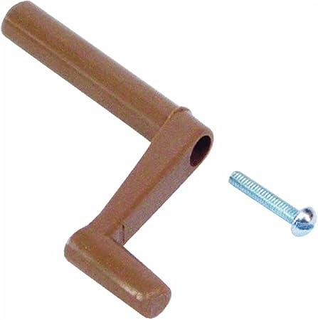 U.S. Hardware Window Crank 5/16" Splines 2-3/16", 3" Plastic Brown Incl ...
