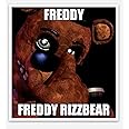 Amazon.com: FNAF Freddy Rizzbear Magnet - Five Night's Gear, at Freddy ...