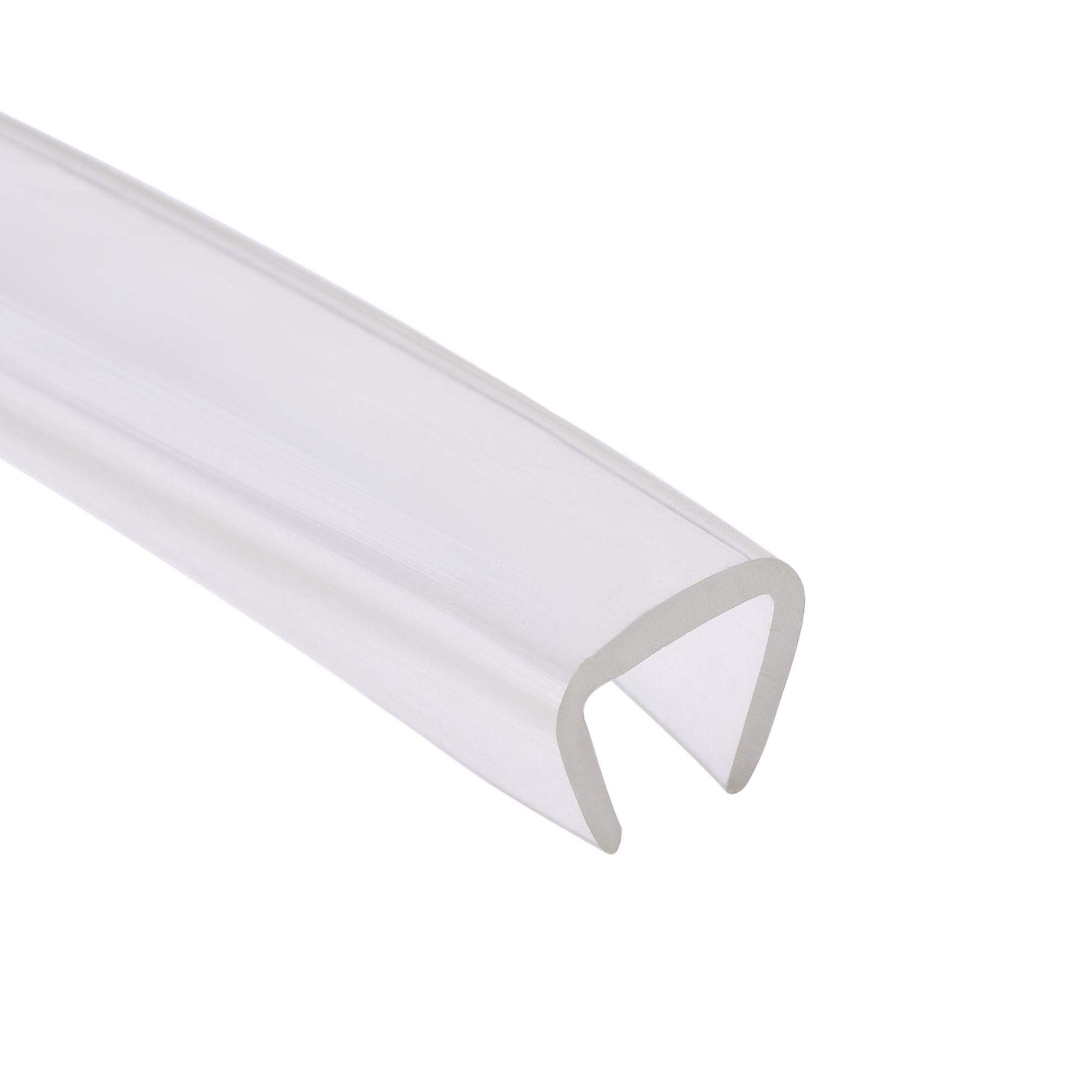 uxcell Trim Seal, PVC U-Seal Channel Edge Protector Sheet, Fits 12-15mm ...