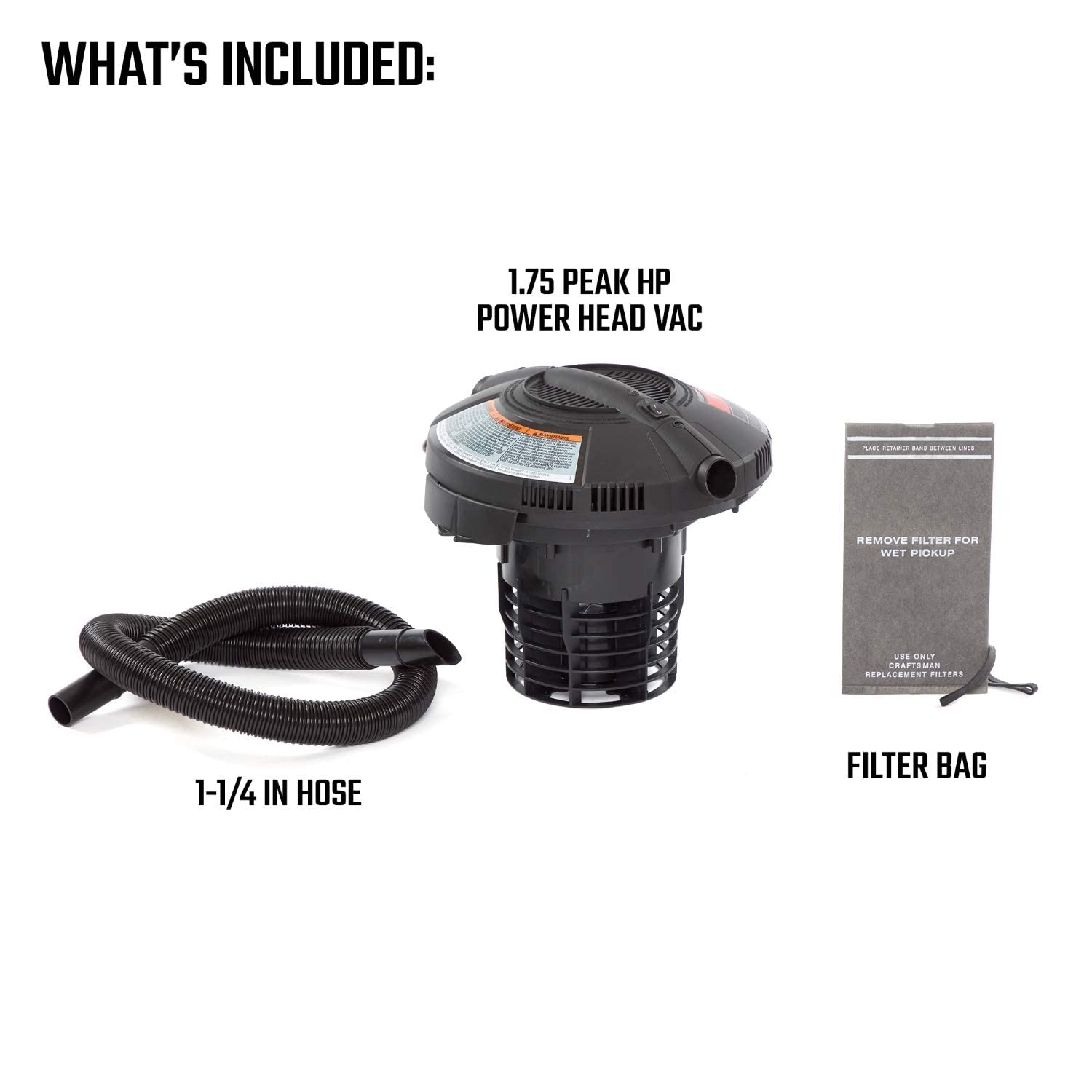 Mua CMXEVBE17678 1.75 Peak HP Wet Dry Vac Powerhead, Portable Shop ...