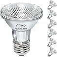 Vinaco PAR20 Halogen Light Bulbs, 6PCS 39W PAR20 Halogen Dimmable ...