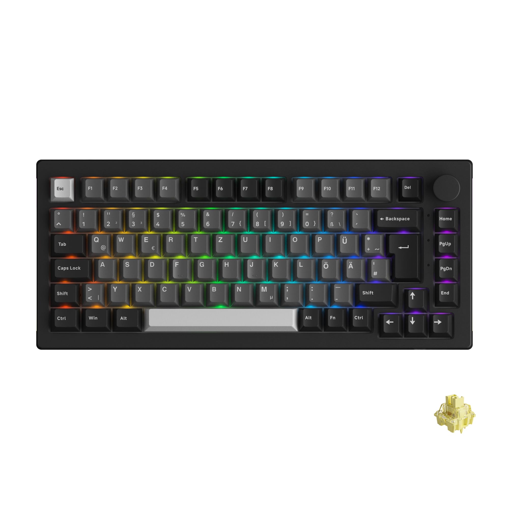 Mua Akko 5075B Plus Gasket-Mounted Wireless Mechanical Keyboard, 3 Mode 75% DE/UK Layout Gaming ...