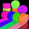 Amazon.com: 2016 feet Glow Party Neon Streamer Decorations Glow Crepe ...