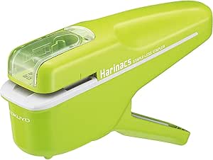 Amazon.com : Kokuyo Harinacs Japanese Stapleless Stapler Green : Desk ...