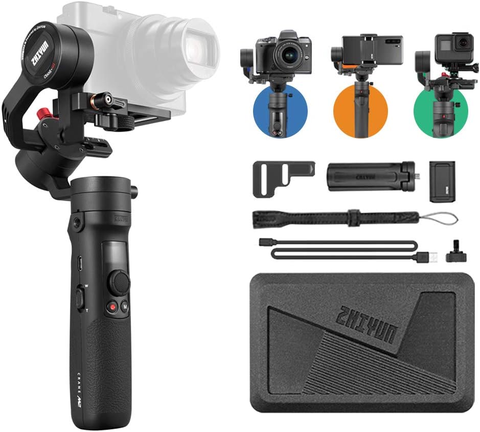 Zhiyun Crane M2 Handheld Stabilisateur de cardan à 3 Axes Compatible ...