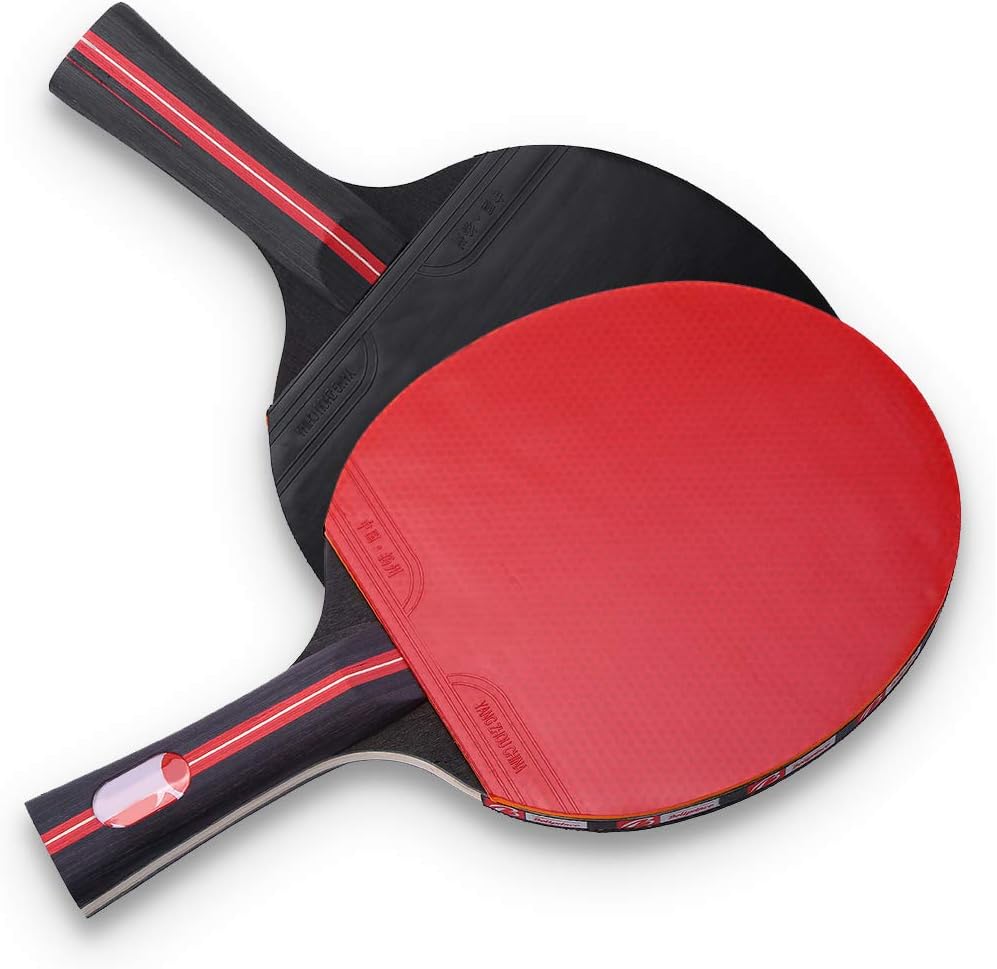 Table Tennis Racket, 1 Pair Set Table Tennis Bats with Bag Long Handle ...