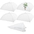 Amazon.com : Sawysine 4 Pack Mesh Plant Cover Reusable Screen Cloche ...