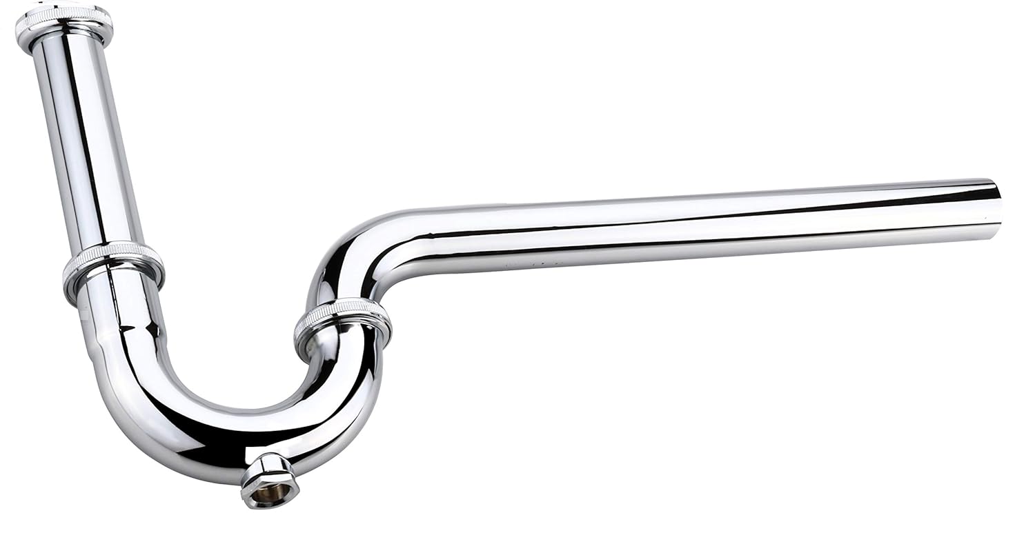 NEW WARE Bottle Trap P Trap Type CP Premium Quality with SS Pipe for ...