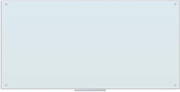 U Brands Glass Dry Erase Board, 70 X 35-Inch, White Frosted Surface ...