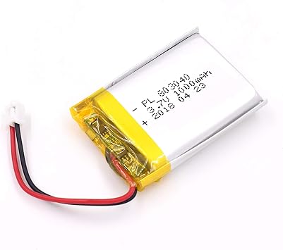 Amazon.com: 3.7V 1000mAh 803040 Lipo Battery Rechargeable Lithium ...