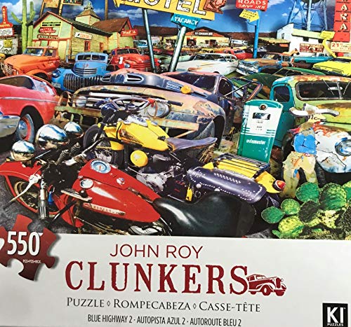 Puzzles John Roy Clunkers Blue Highway 2 550 Piece Puzzle 24 X 18 ...