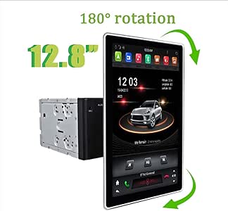 Amazon.com: FLYUNICE Universal 12.8 Inch Tesla Style 2 Din Android 9.0 ...