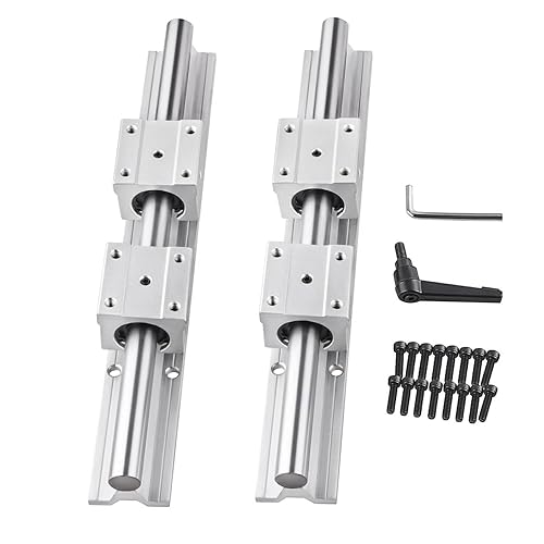 CNCCANEN SBR16 Linear Rail 800mm SBR16 Linear Rails and Bearings 2Pcs ...