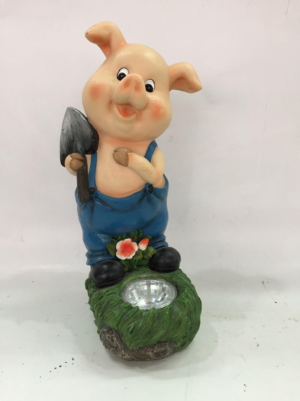 Gardenwize Solar Happy Pig Garden Outdoor Solar Light Ornament: Amazon ...