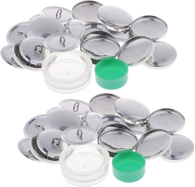 20 Sets Machine Press Button Cloth Button Base Semi-Finished Craft DIY ...