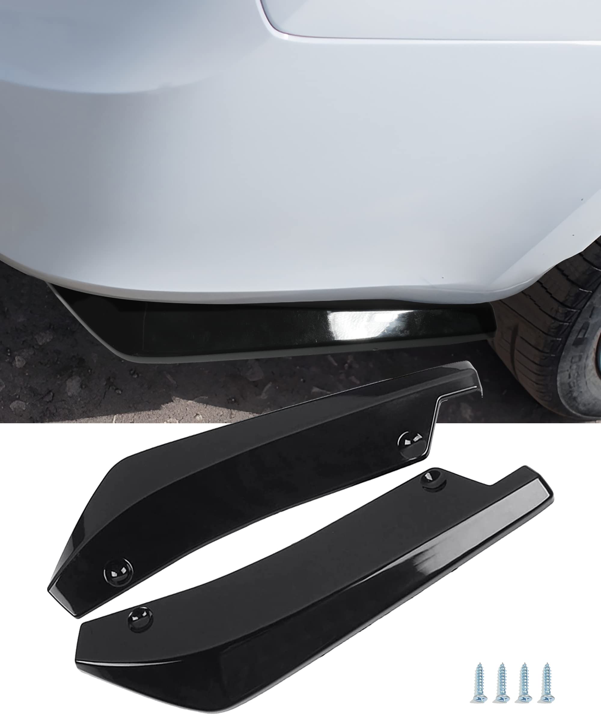 Mua 2 Packs Rear Bumper Diffuser,Car Side Fender Skirt Lip Splitter ...