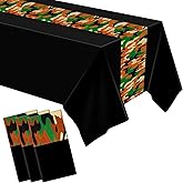 Amazon.com: 5 Pack Premium Camo Plastic Tablecloth - 108 x 54 in. Army ...