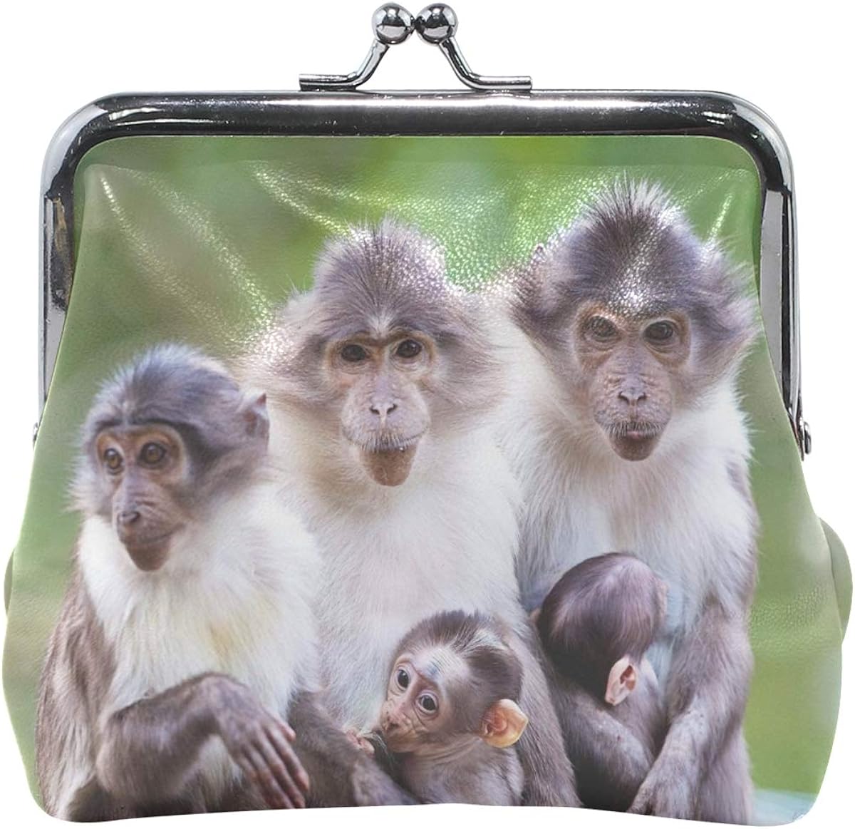 Amazon.com: Rh Studio Coin Purse Macaque Monkeys Kids Young Print ...