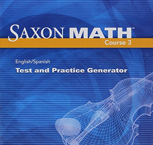 Saxon Math Course 3: Test & Practice Generator CD w/Examview: Saxon ...