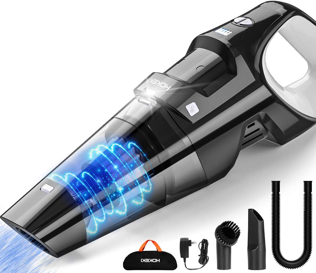 Buy Handheld Vacuum, HOKEKI 6KPA Cordless Hand Vacuum Cleaner ...
