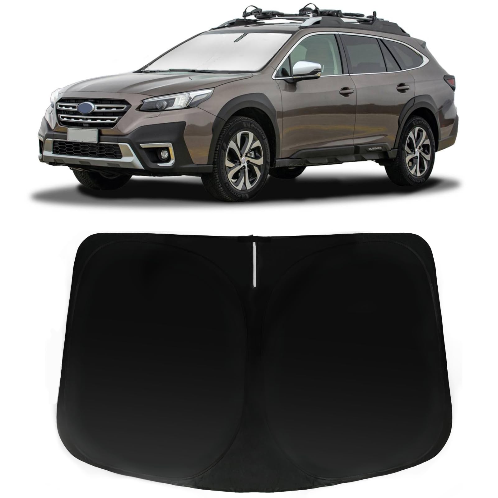 PAIMOHO Windshield Sun Shade for 2015-2019 Subaru Outback, Car Front ...