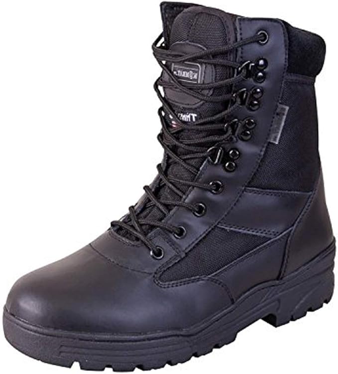 Kombat Britsh Army Style Combat Black Military Patrol Hiking Boot Ta ...