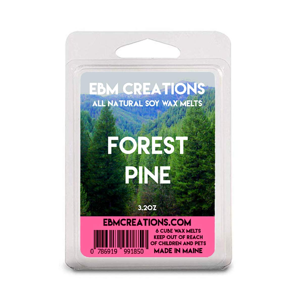 Amazon.com: Forest Pine - Scented All Natural Soy Wax Melts - 6 Cube ...