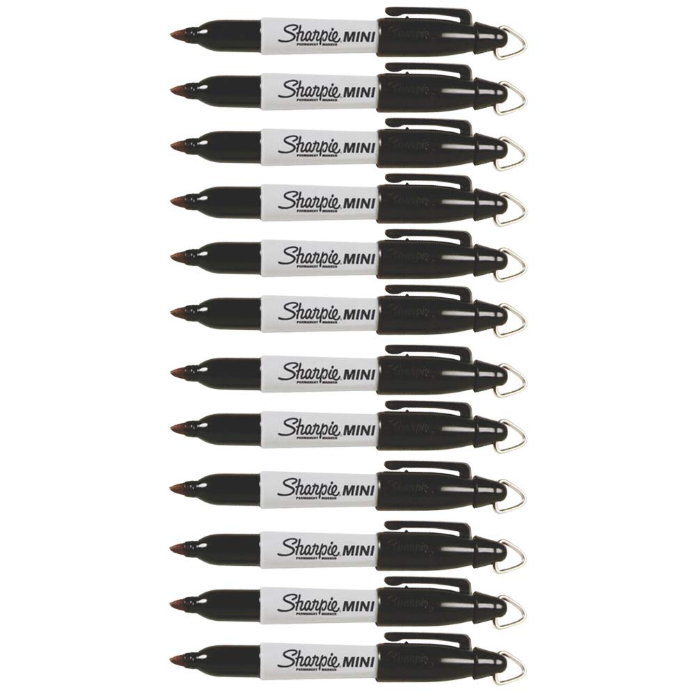 Sharpie Mini Permanent Markers, Fine Point, 12-Count (Black) for sale ...