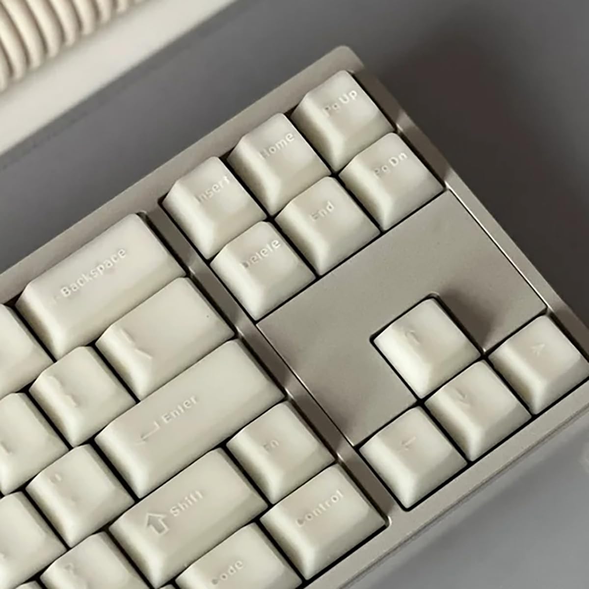 Mua White Jade PBT Keycaps, 113 Keys Cherry Profile White Semi ...