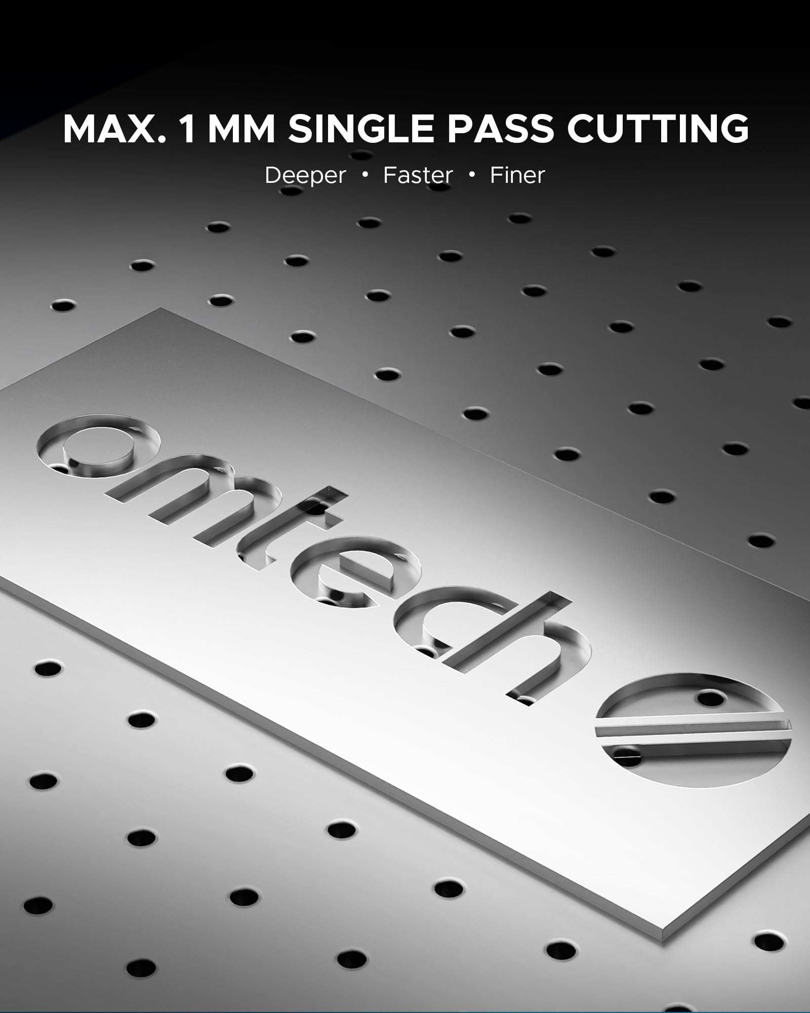 OMTech 50W Fiber Laser Engraver With LightBurn, Laser Marking Machine With Red Dot Pointer For ...