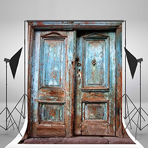 Buy LB Rustic Barn Wood Door Backdrops for Photography,5x7ft Poly ...