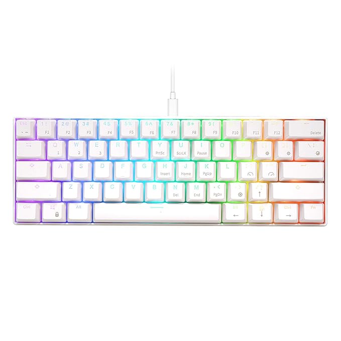 RK ROYAL KLUDGE RK61 Wired 60% Mechanical Gaming: Amazon.in: Electronics