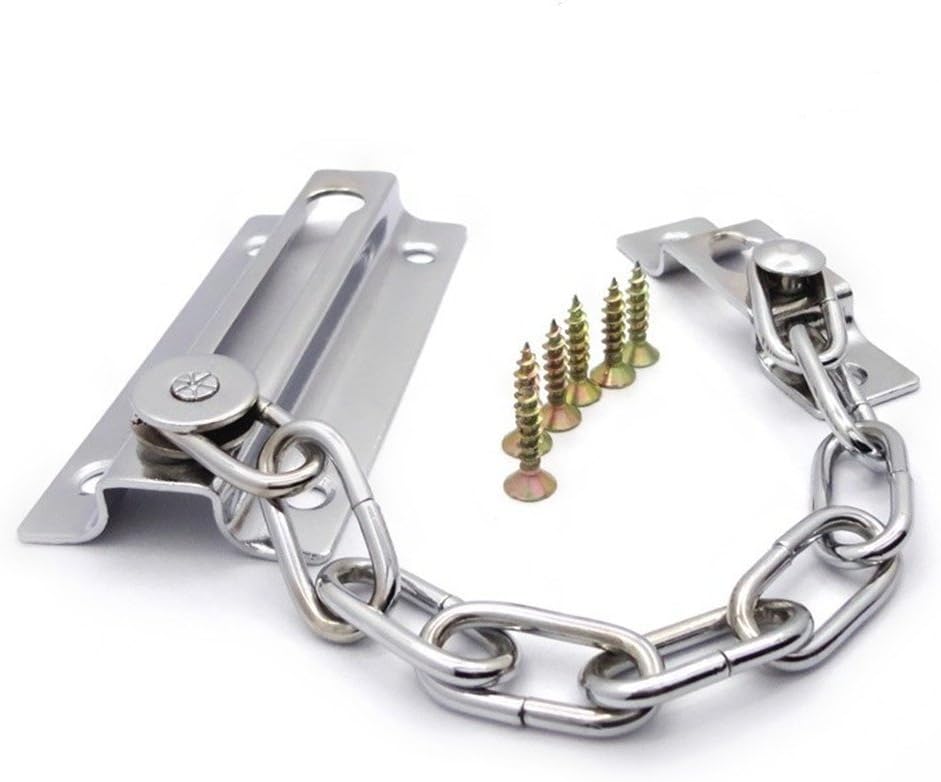 TRIXES High Quality Silver Home Security Door Chain – Front Door Chain ...