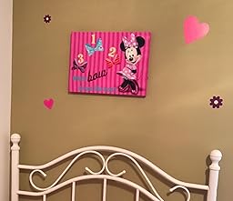 Amazon.com: Disney Minnie Mouse LED Canvas Wall Art, 15.75-Inch x 11.5 ...