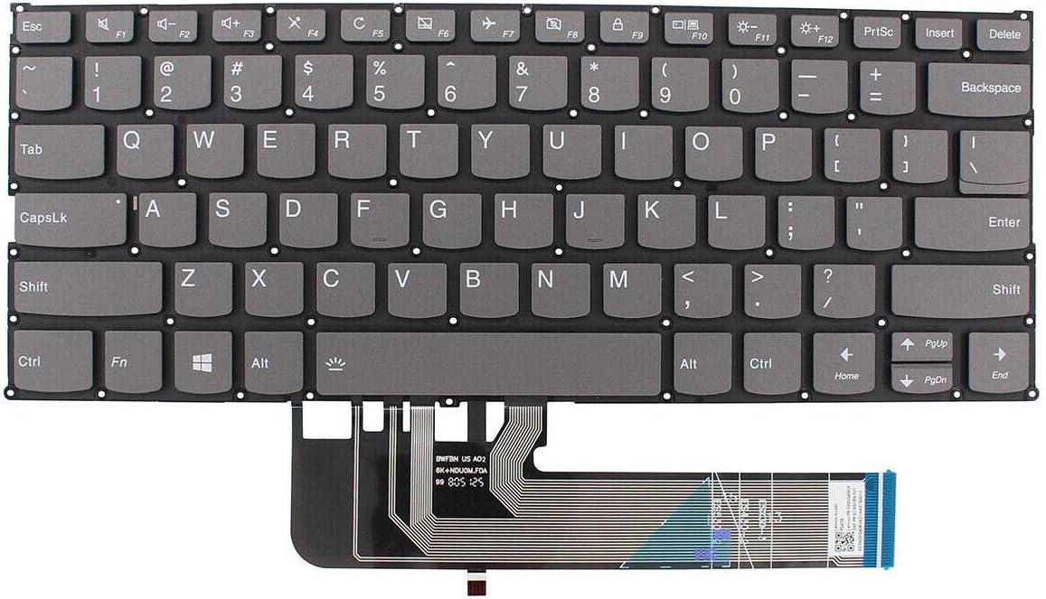 Amazon.com: New US Gray English Backlit Laptop Keyboard (Without ...