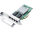 Amazon.com: Gigabit 4 Port NIC with Intel I350 Chip, 1Gb Network Card Compare to Intel I350-T4 ...