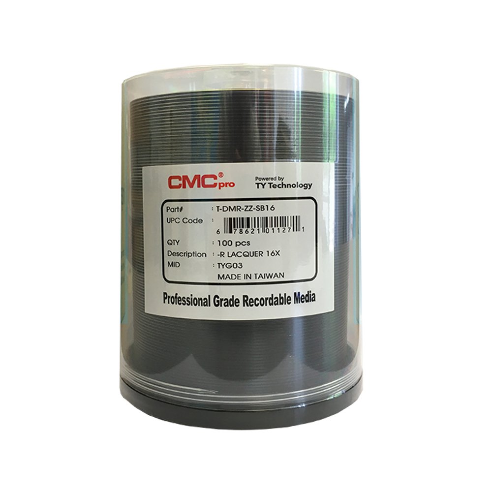 CMC Pro - Powered by TY Technology 16x 4.7GB DVD-R Silver Thermal in ...