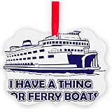 Amazon.com: Cape Shore Santa On A Ferry Boat Christmas/Everyday ...