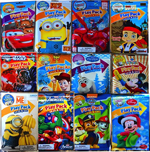 Buy Disney Children's Arts and Crafts Super Play Pack Grab and Go Gift ...
