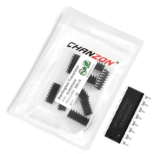 Chanzon ULN2003AN DIP-16 Octal NPN Darlington Transistor Array for ...