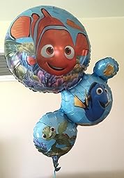 Amazon.com: Nemo & Friends Chain Stack 28" Mylar Balloon - Disney Pixar ...