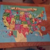 Amazon.com: MasterPieces Explorer Kids - USA Map - 60 Piece Kids Puzzle ...