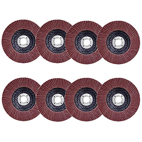 50 Pack 5" Aluminium Oxide Flap Disc Grinding Wheels Angle Grinder Discs, High Density Jumbo ...
