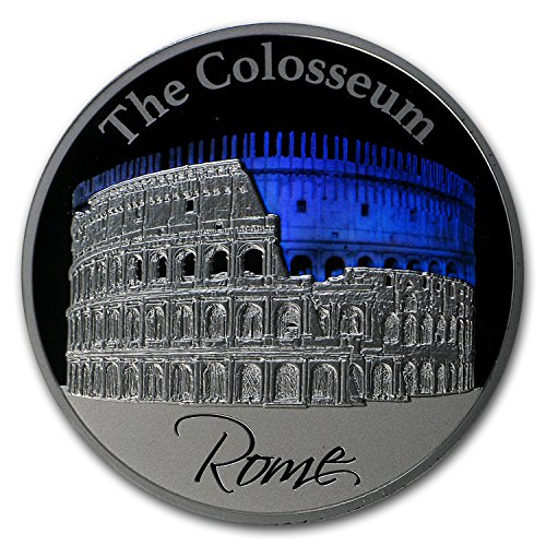 2015 CH Niue 1 oz Silver $2 Hologram Colosseum in Rome Proof 1 OZ ...